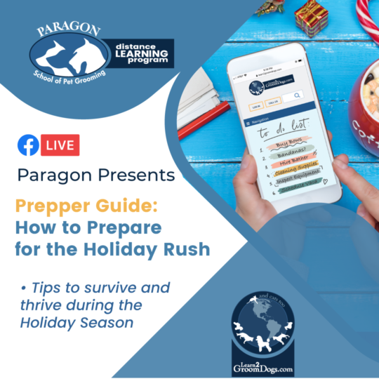 Join Us September 29th, 7 p.m. for a Facebook Live Session - Paragon Grooming Guides